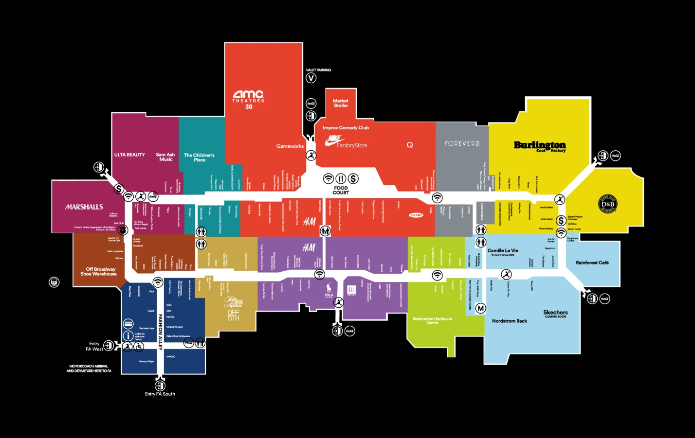 Ontario Mills Mall Map - All Maps