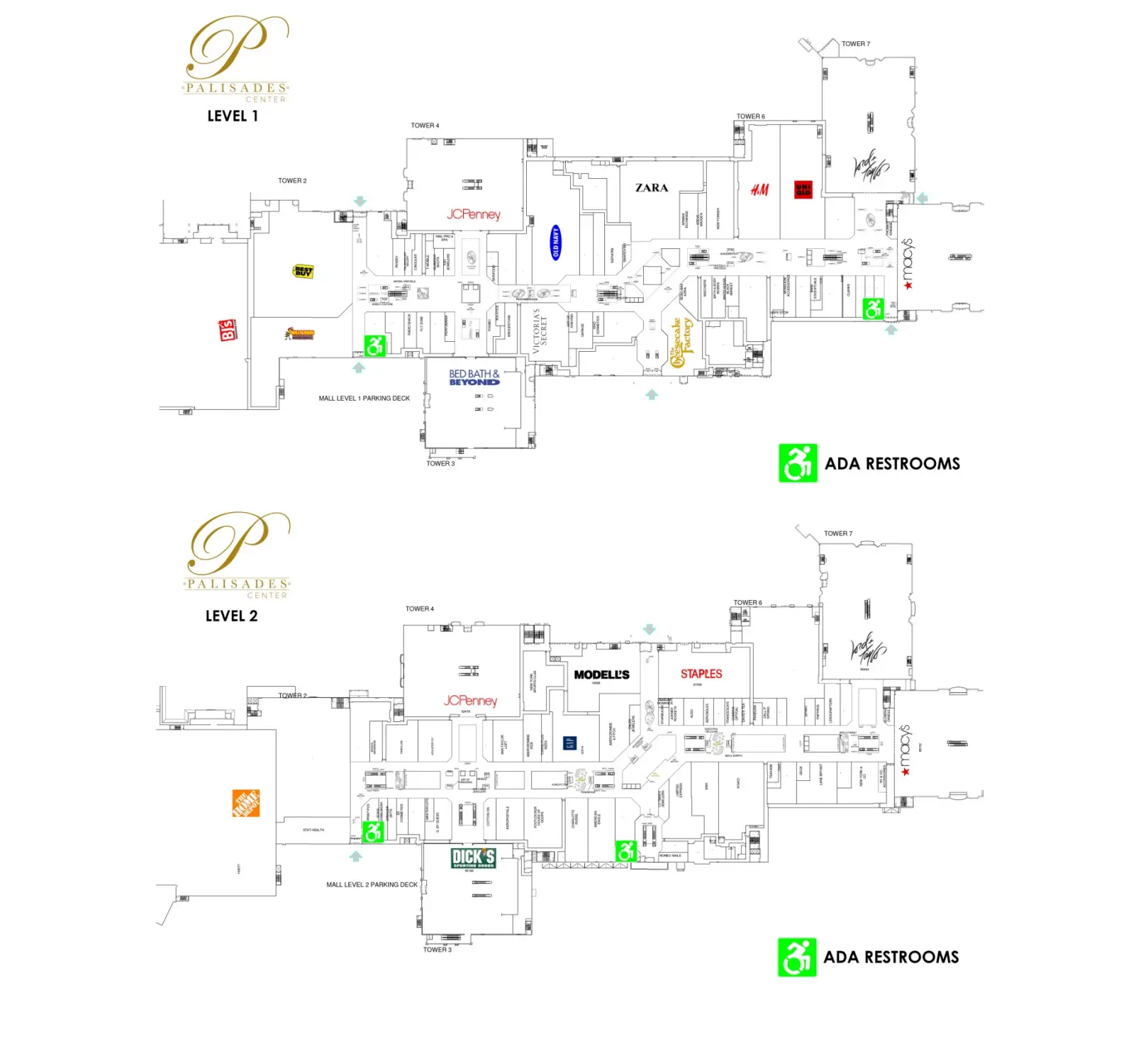 Palisades Center Mall Map - All Maps