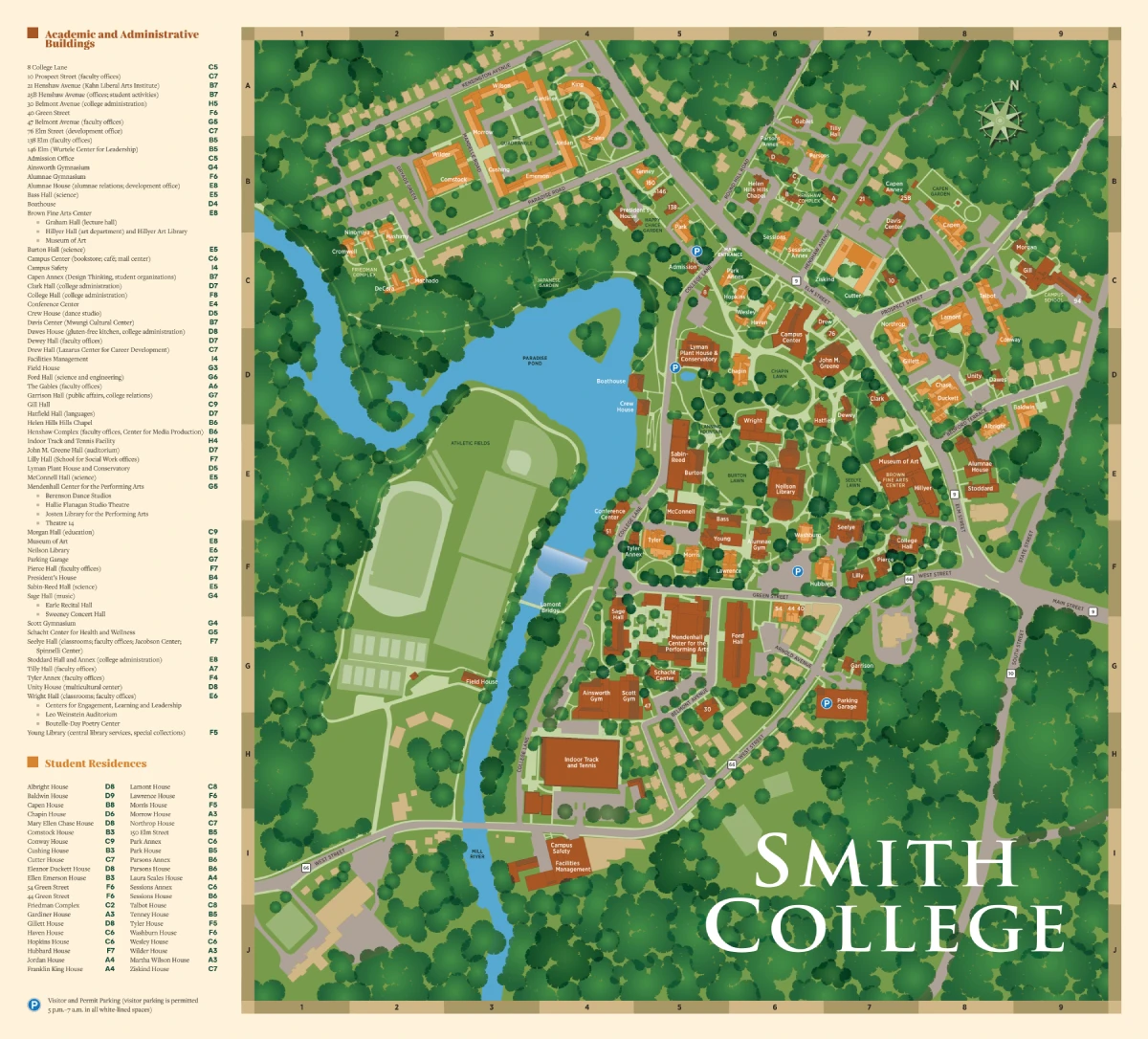 Smith College Campus Map - All Maps