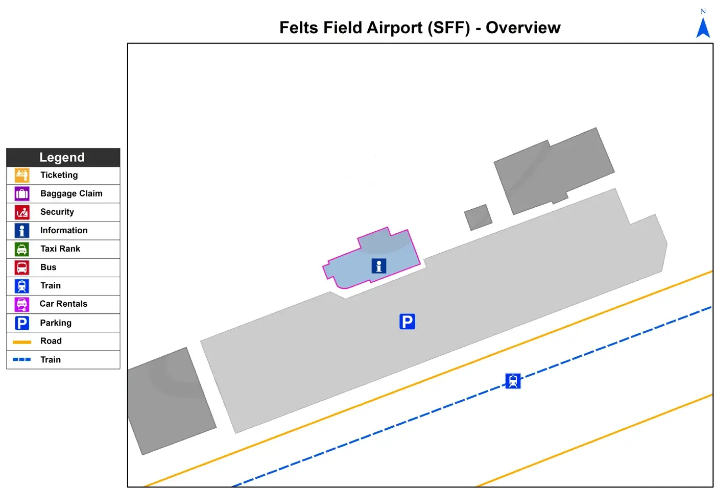 Spokane County Airport Terminal Map - All Maps