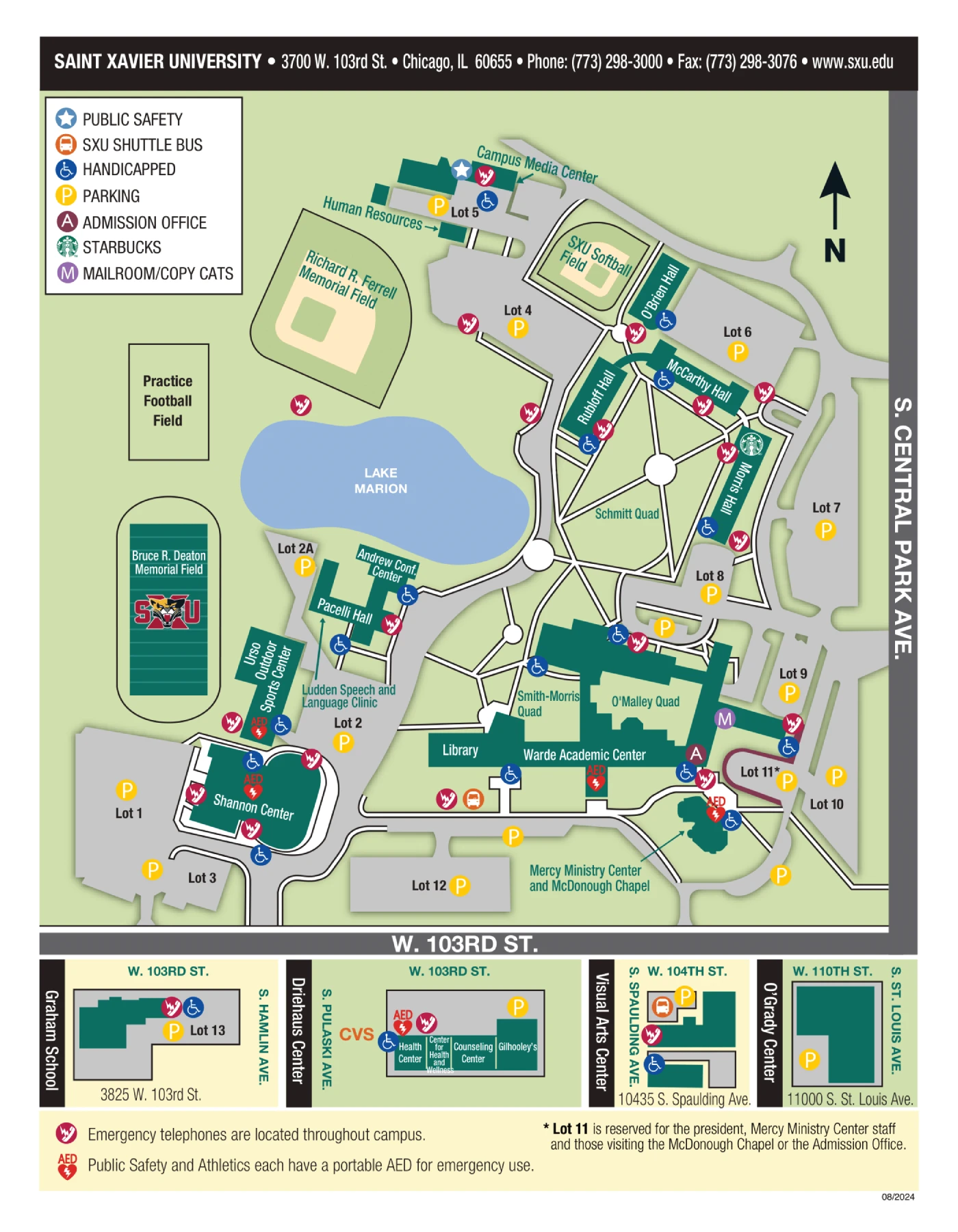 Saint Xavier University Campus Map - All Maps