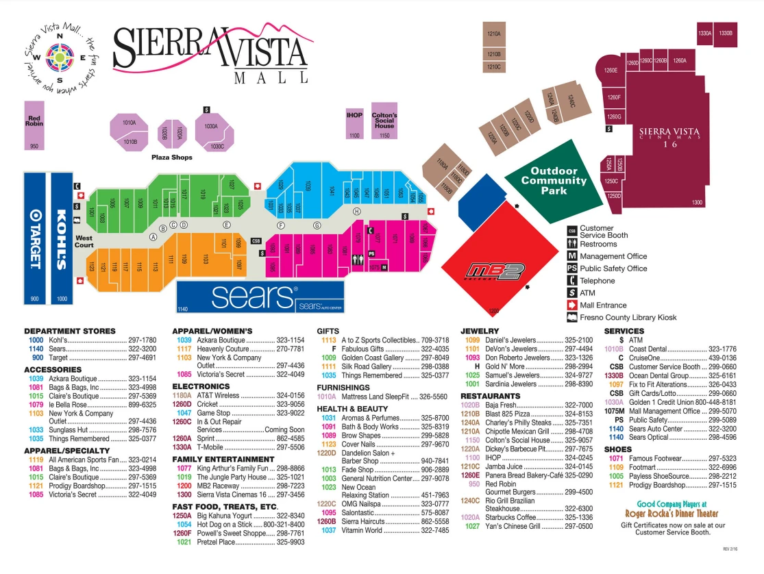 Sierra Vista Mall Map - All Maps