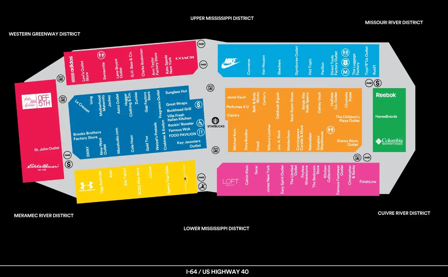 St Louis Premium Outlets Mall Map - All Maps