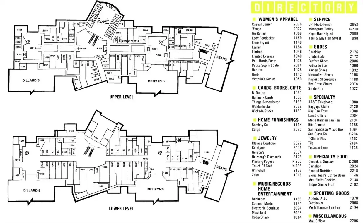 The Parks Mall at Arlington Map (2024) - All Maps
