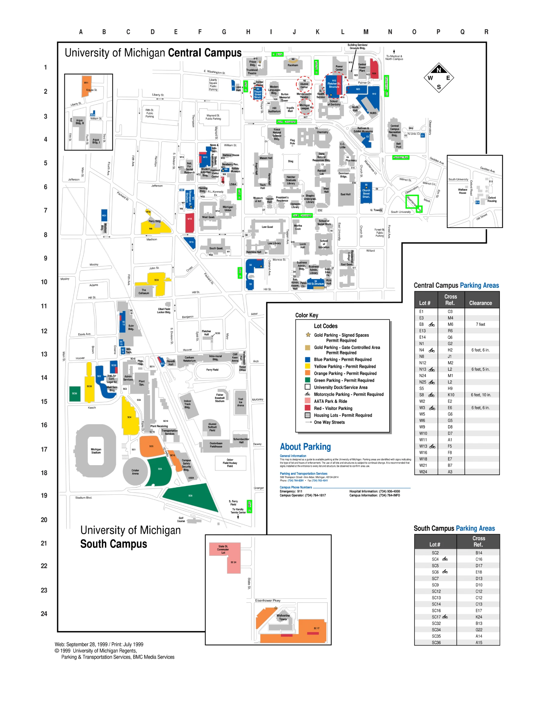 University Of Michigan Campus Map Campus Map | Whitman College