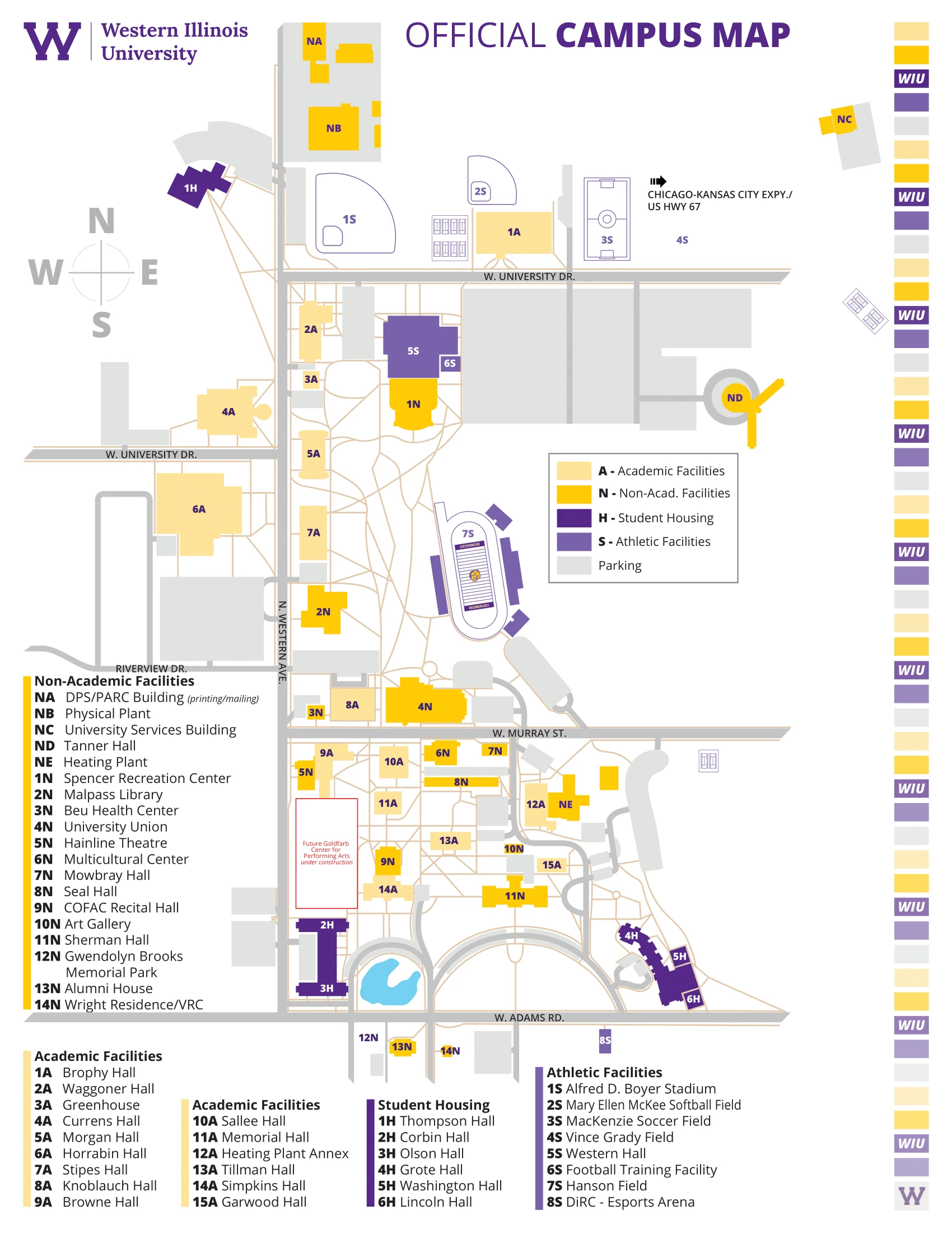 Western Illinois University Campus Map - AllMaps: Preserving Every Map Ever!
