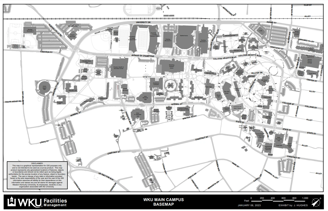 Western Kentucky University Campus Map - All Maps