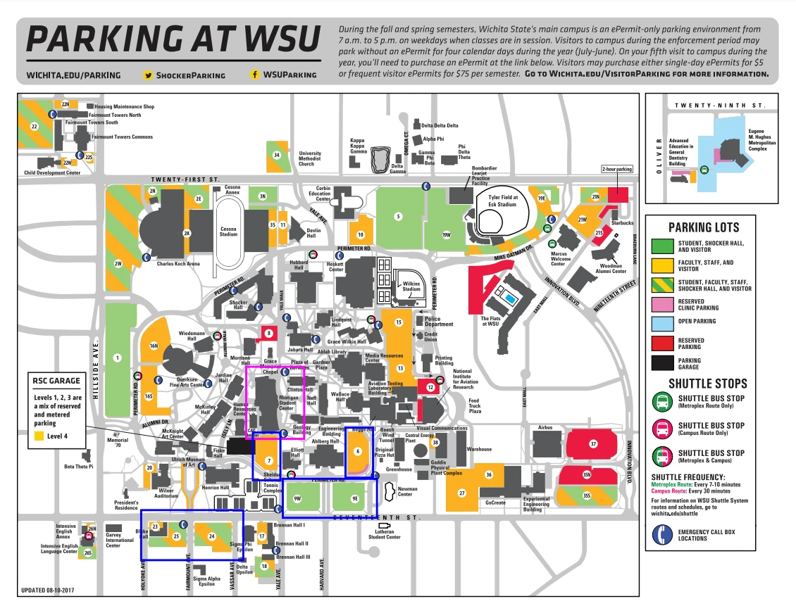 Wichita State University Campus Map - All Maps