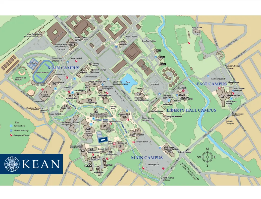 Kean University Campus Map - All Maps