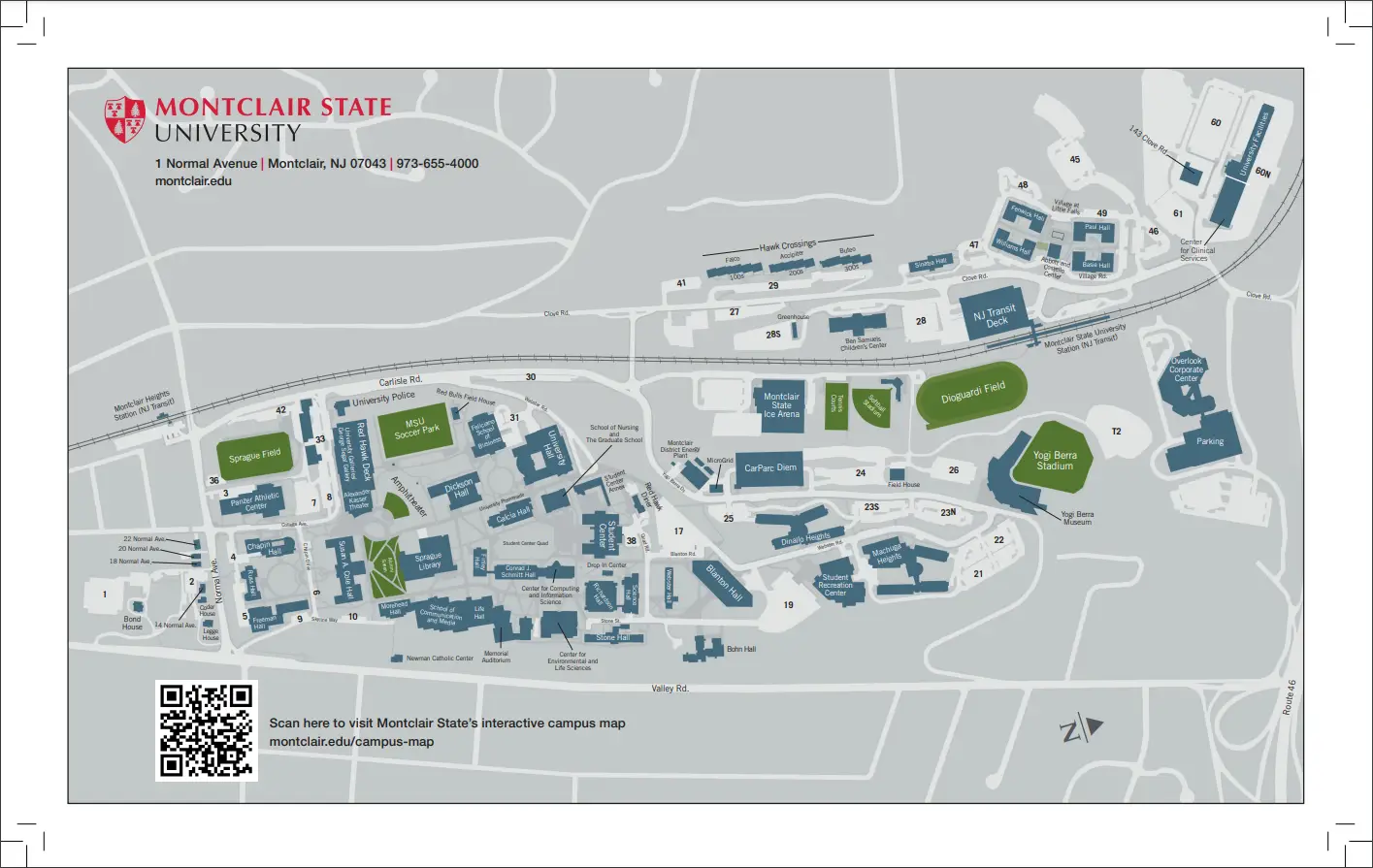 Montclair State University Map - All Maps