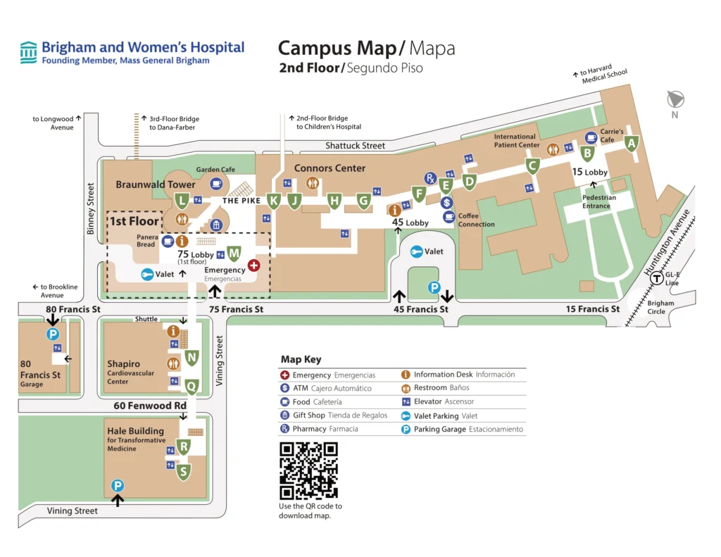 Brigham and Women's Hospital Map (2025) - All Maps