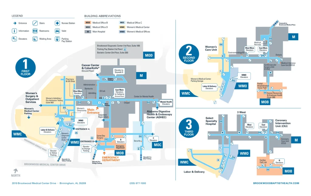 Brookwood Medical Center Map (2024 - 2018) - All Maps