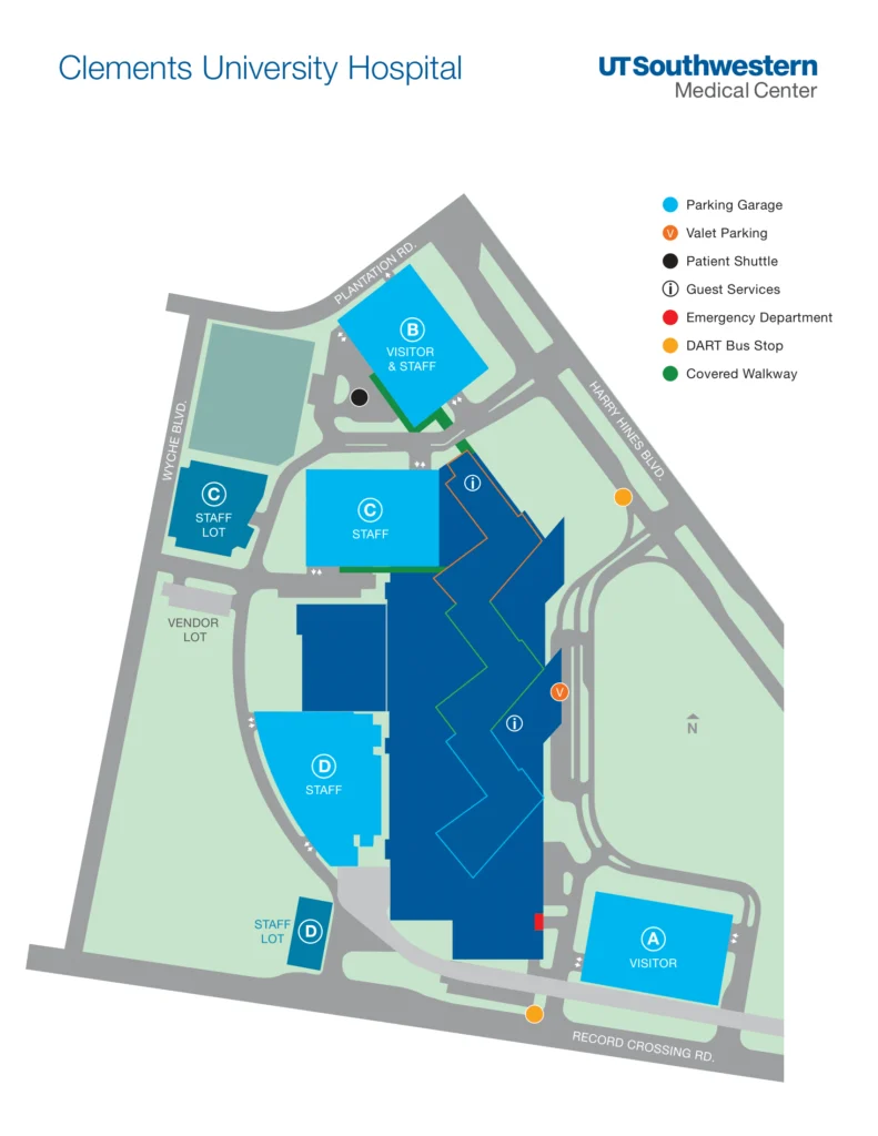 Clements University Hospital Map (2021 - 2011) - All Maps
