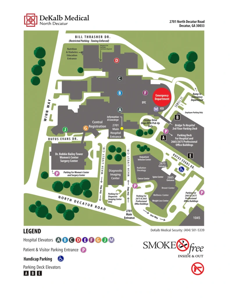 Emory Decatur Hospital Map (2024 - 2021) - All Maps