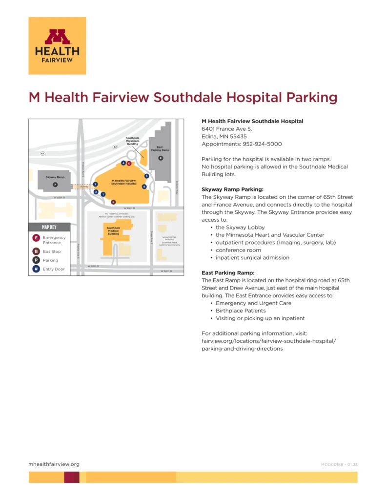 Fairview Southdale Hospital Map (2025) - All Maps