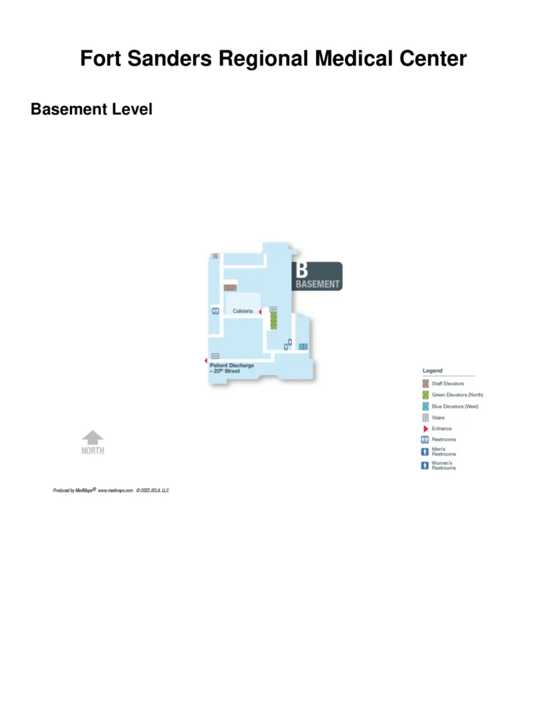 Fort Sanders Regional Medical Center Hospital Map (2024 - 2022) - All Maps