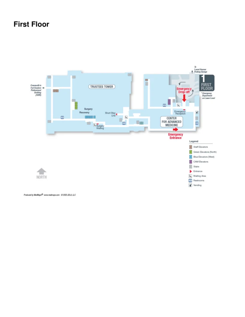 Fort Sanders Regional Medical Center Hospital Map (2024 - 2022) - All Maps