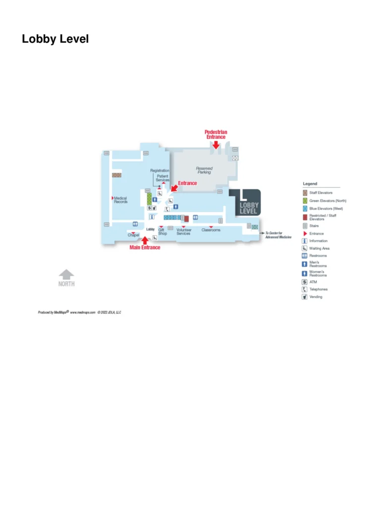 Fort Sanders Regional Medical Center Hospital Map (2024 - 2022) - All Maps