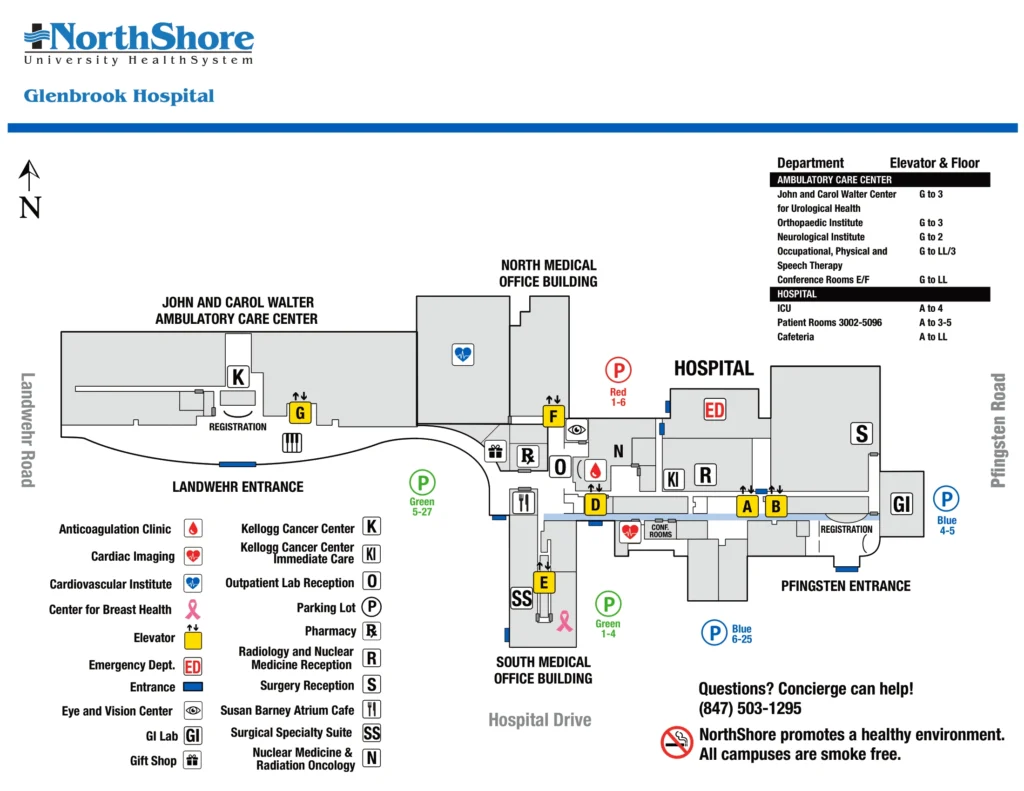 Glenbrook Hospital Map (2024) - All Maps