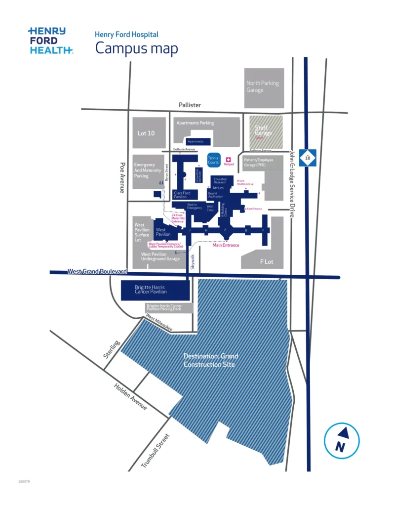 Henry Ford Hospital Map (2024 - 2013) - All Maps