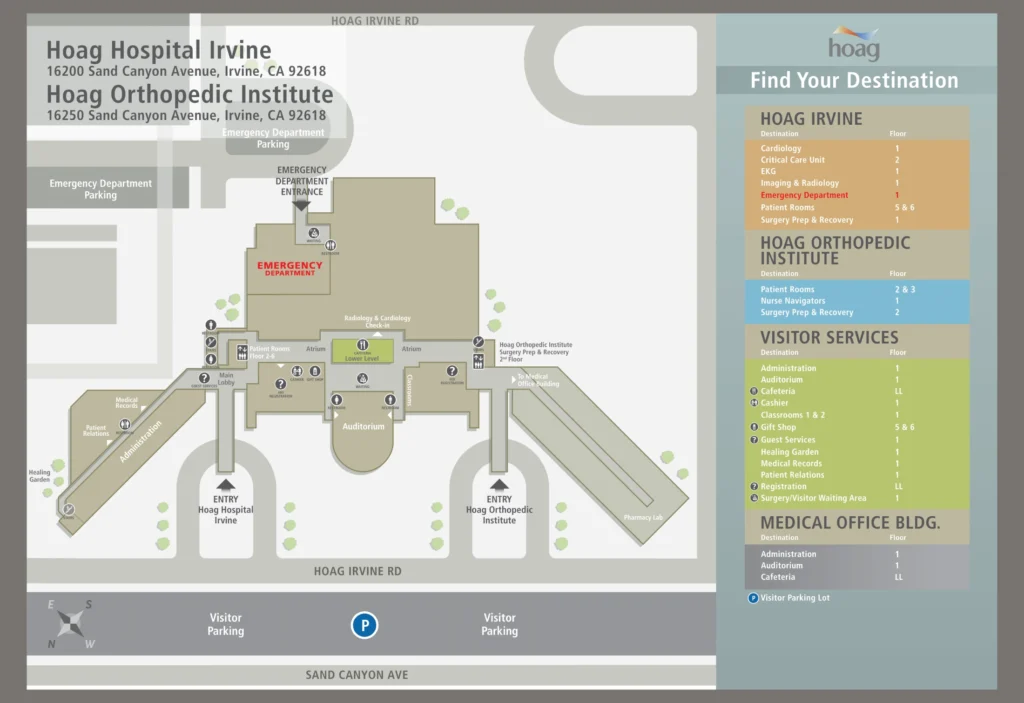 Hoag Hospital Map (2025) - All Maps