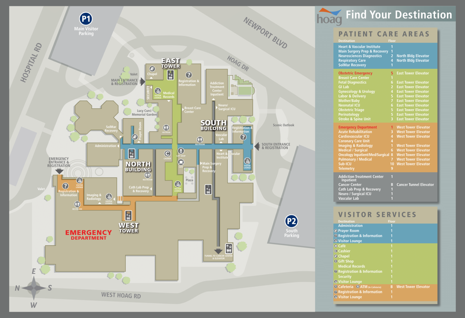 Hoag Hospital Map (2025) - All Maps