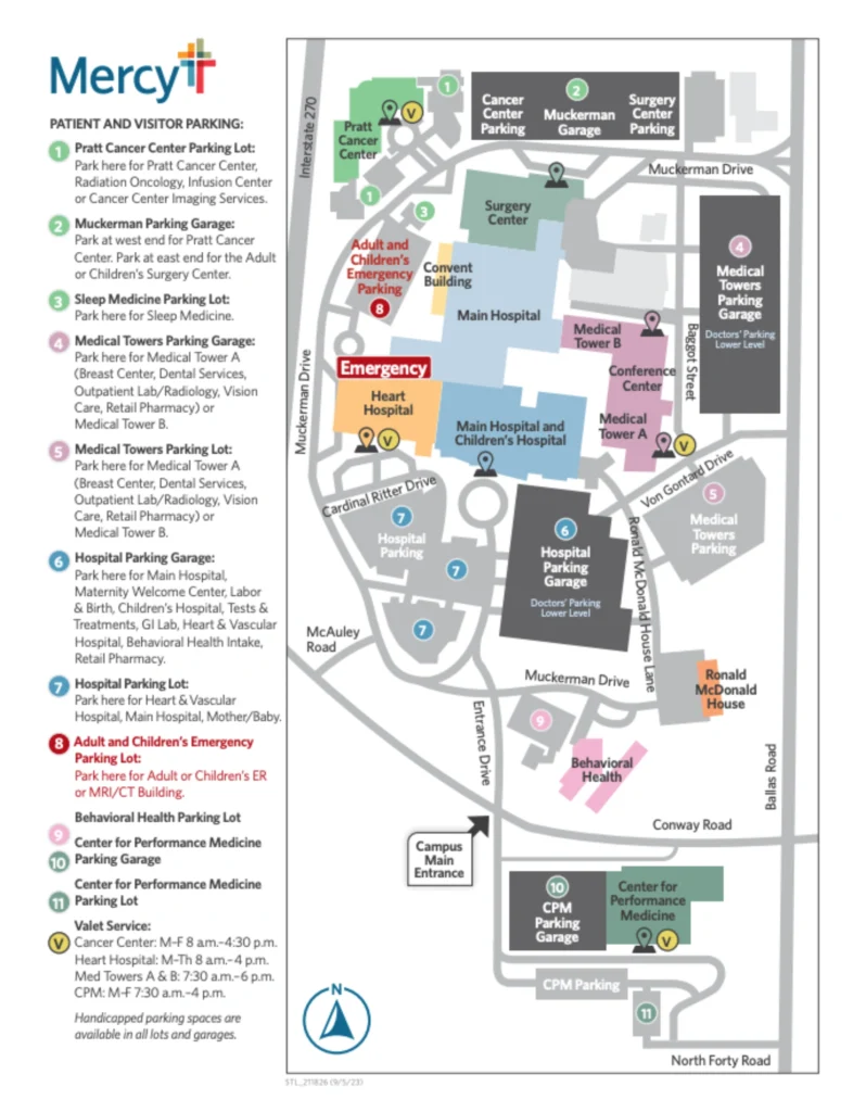 Mercy Hospital Map (2023) - All Maps