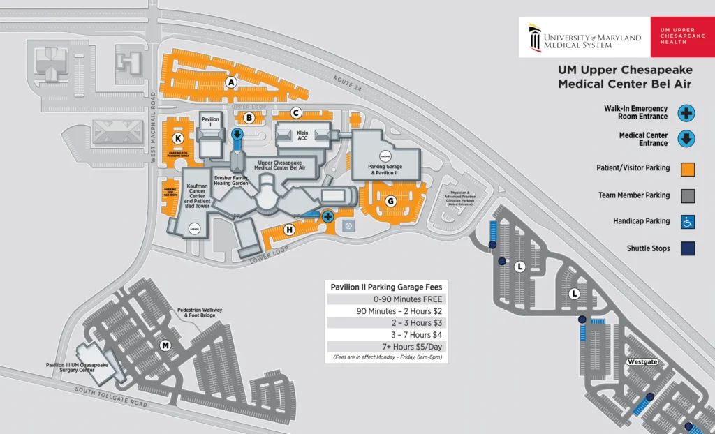 University of Maryland (UM) Upper Chesapeake Medical Center Hospital Map (2024 - 2011) - All Maps