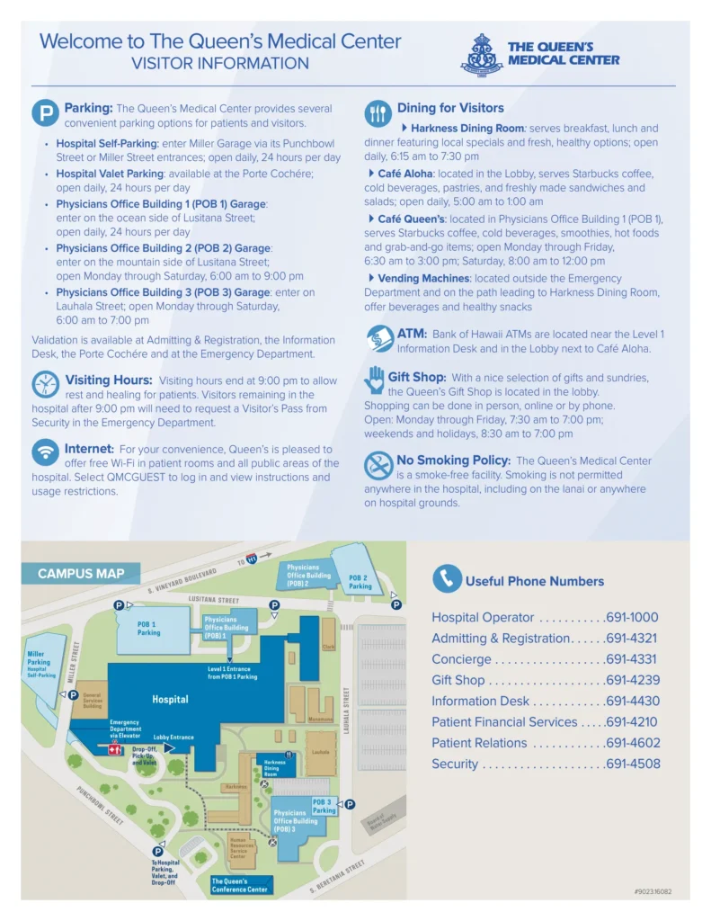 Queens Medical Center Hospital Map (2023 - 2013) - All Maps