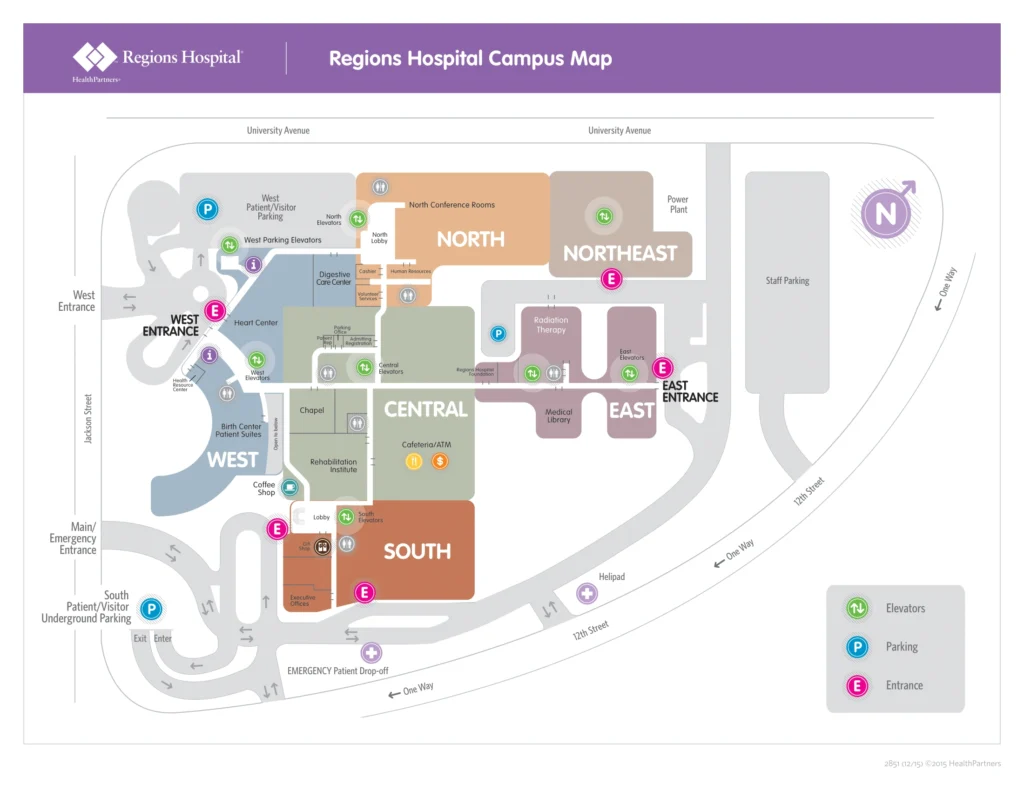 Regions Hospital Map (2025) - All Maps