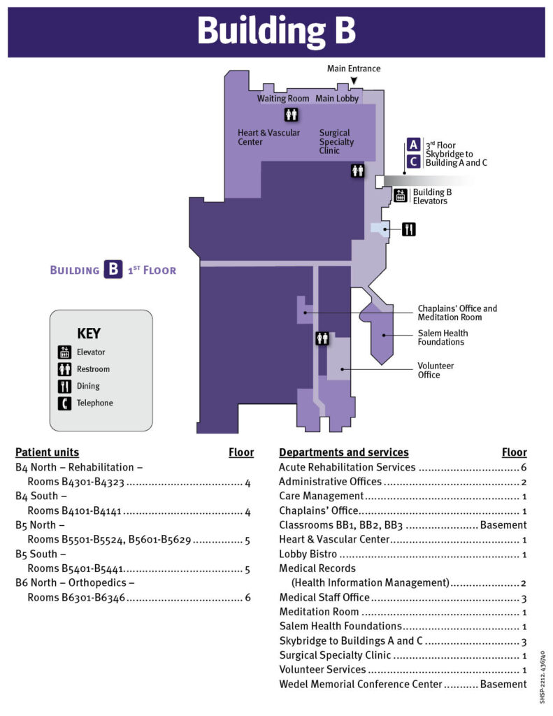 Salem Hospital Map (2025) - All Maps