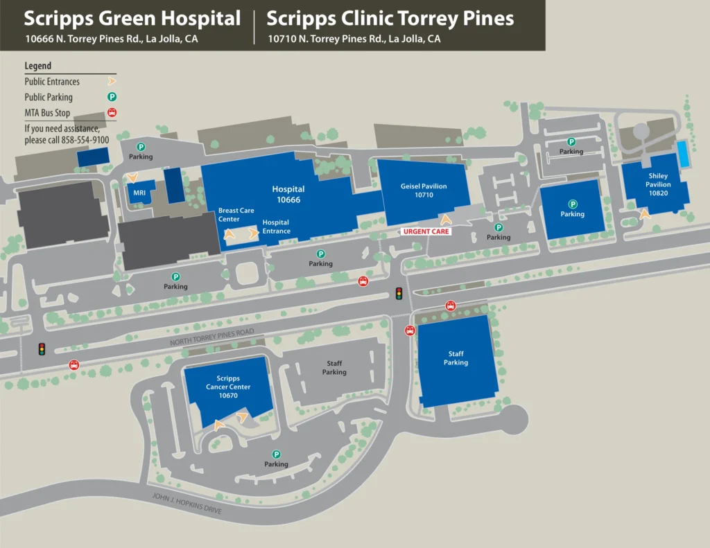 Scripps Green Hospital Map (2023) - All Maps