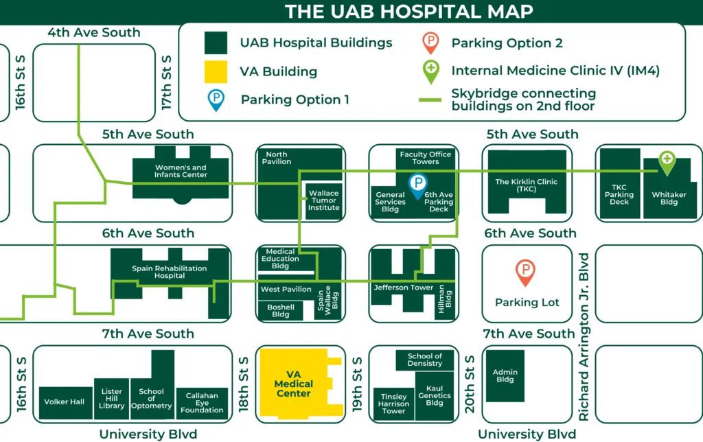 UAB Hospital Map (2025) - All Maps