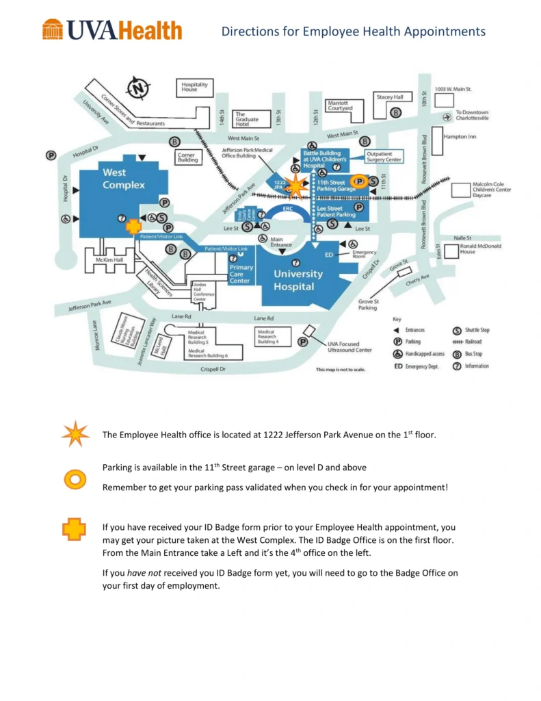 University of Virginia (UVA) Hospital Map (2020 - 2015) - All Maps