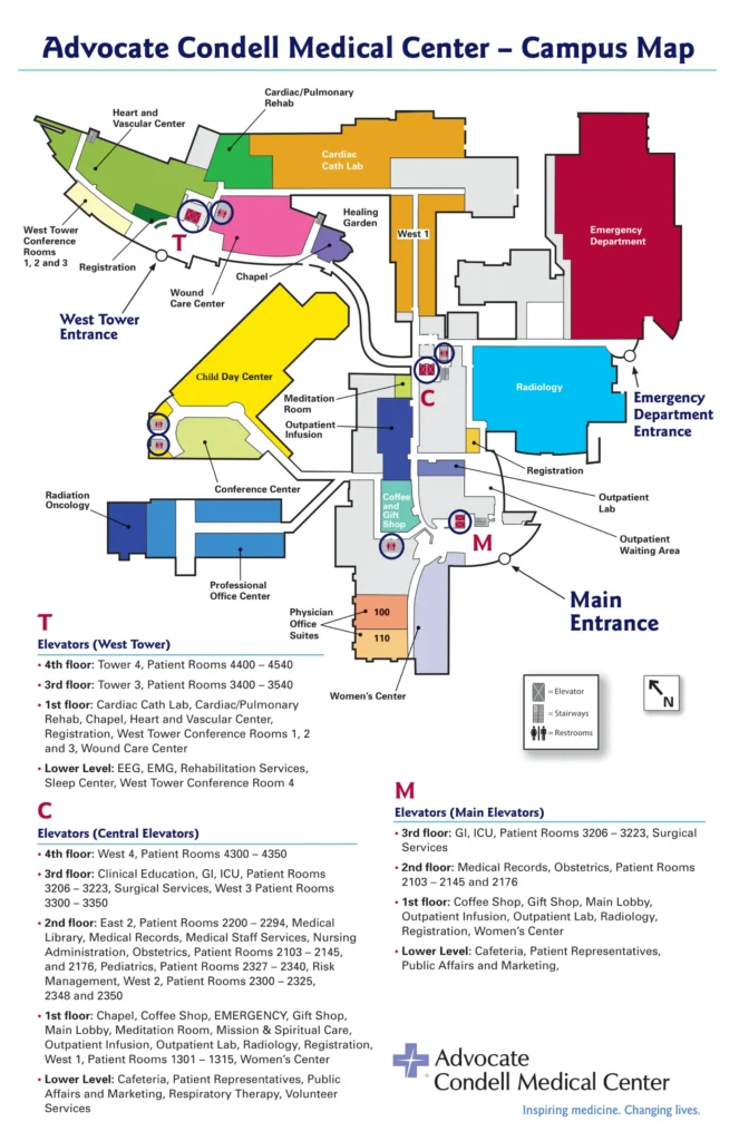 Advocate Condell Medical Center Hospital Map (2015) - All Maps