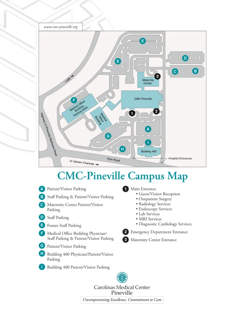 Atrium Health Pineville Hospital Map (2011) - All Maps