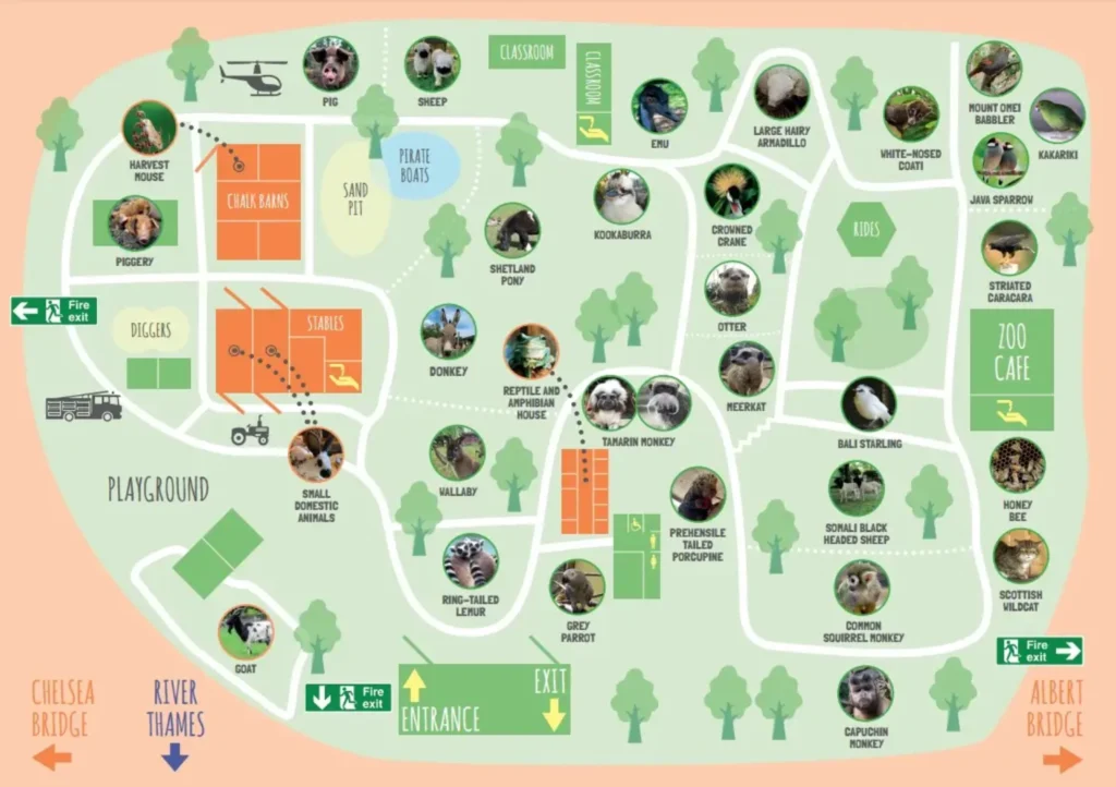 Battersea Park Children’s Zoo Map (2024 - 2020) - All Maps