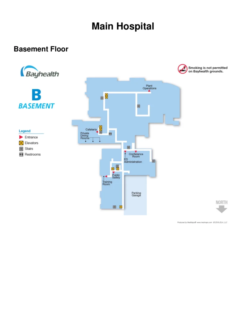 Bayhealth Hospital Kent Map (2019) - All Maps