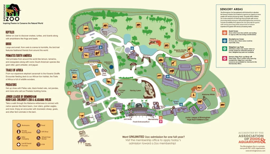 Birmingham Zoo Map (2024 - 2021) - All Maps