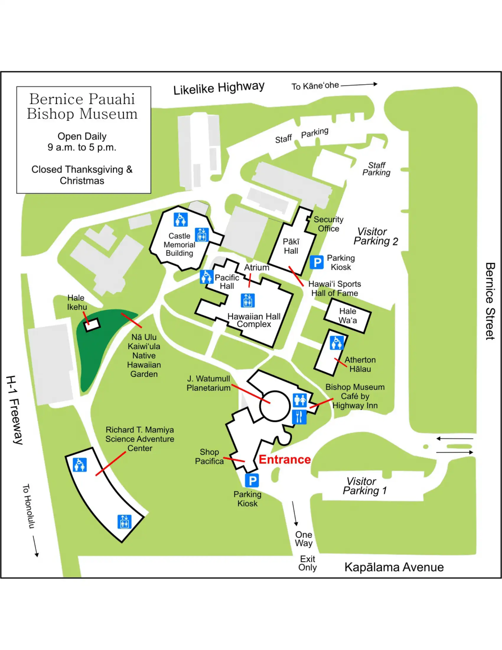 Bishop Museum Map (2023-2019) - All Maps