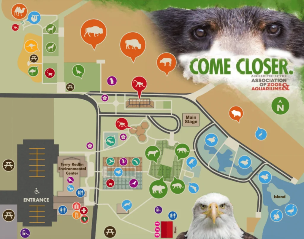 Bramble Park Zoo Map (2023 - 2015) - All Maps