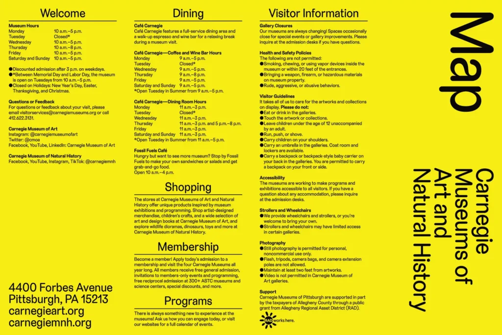 Carnegie Museum of Natural History Map (2024-2023) - All Maps