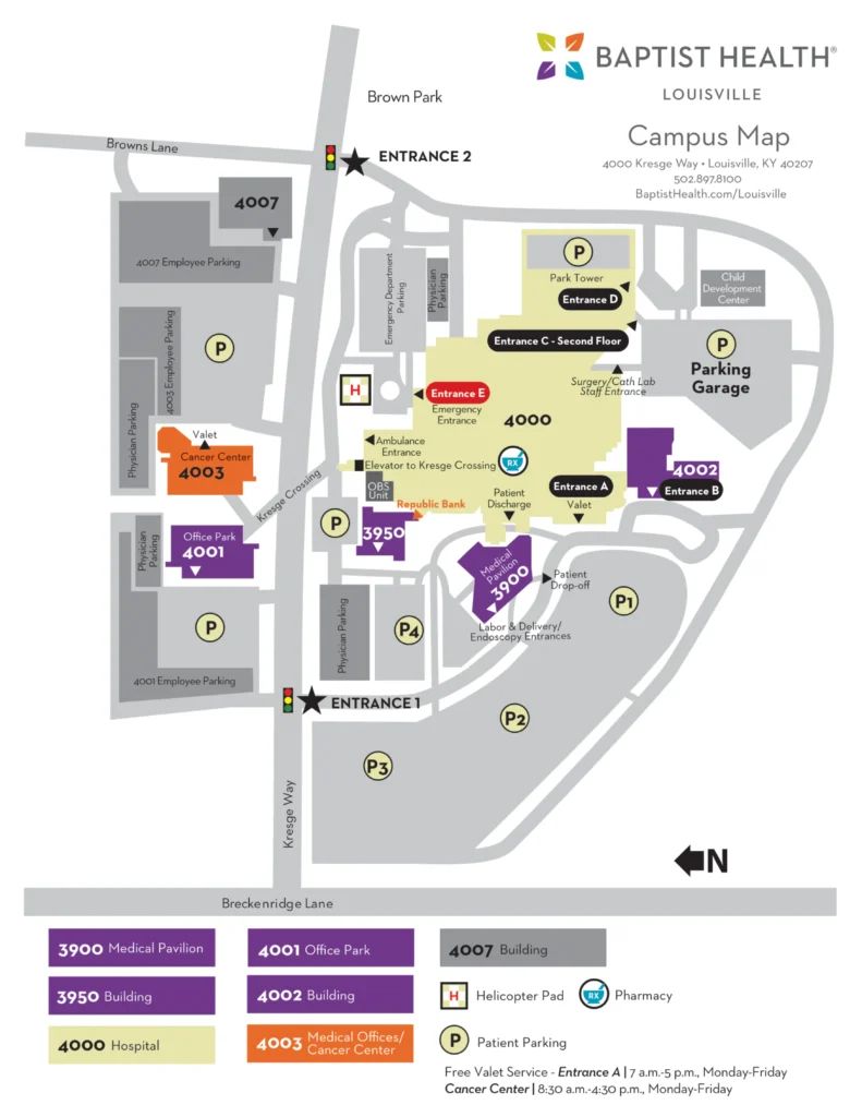 Central Baptist Hospital Map (2023) - All Maps