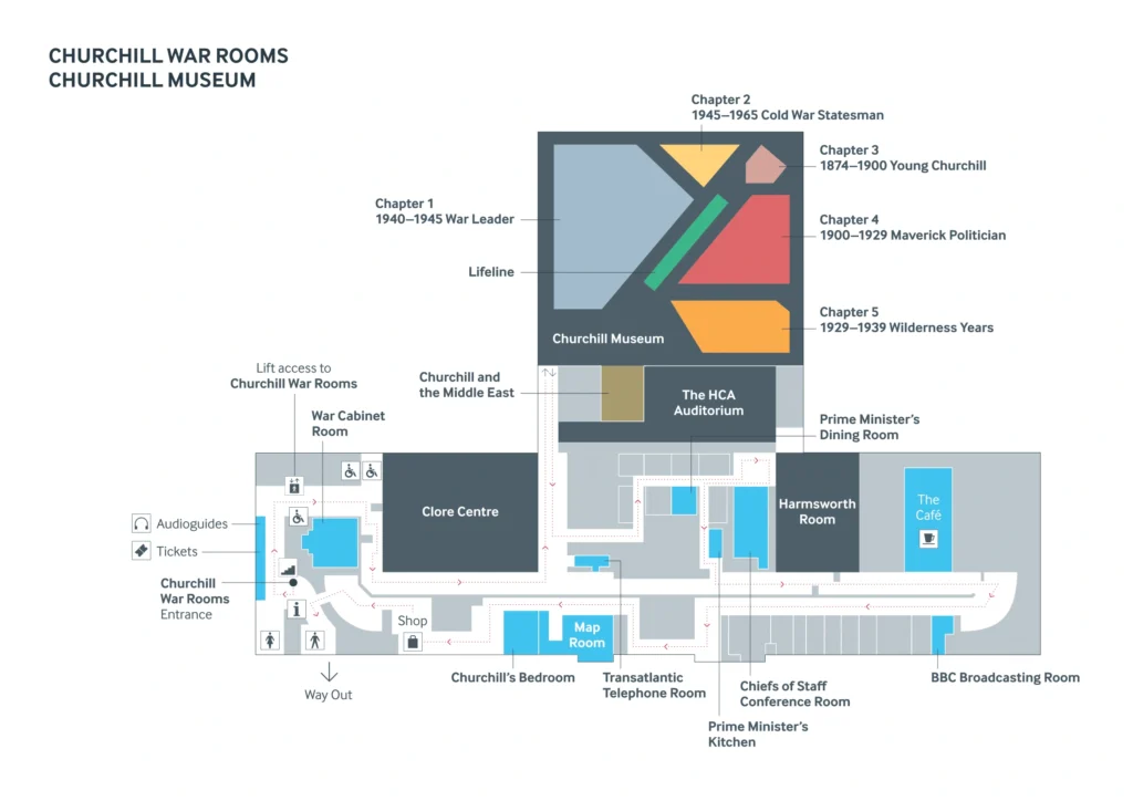 Churchill War Rooms Museum Map (2023) - All Maps