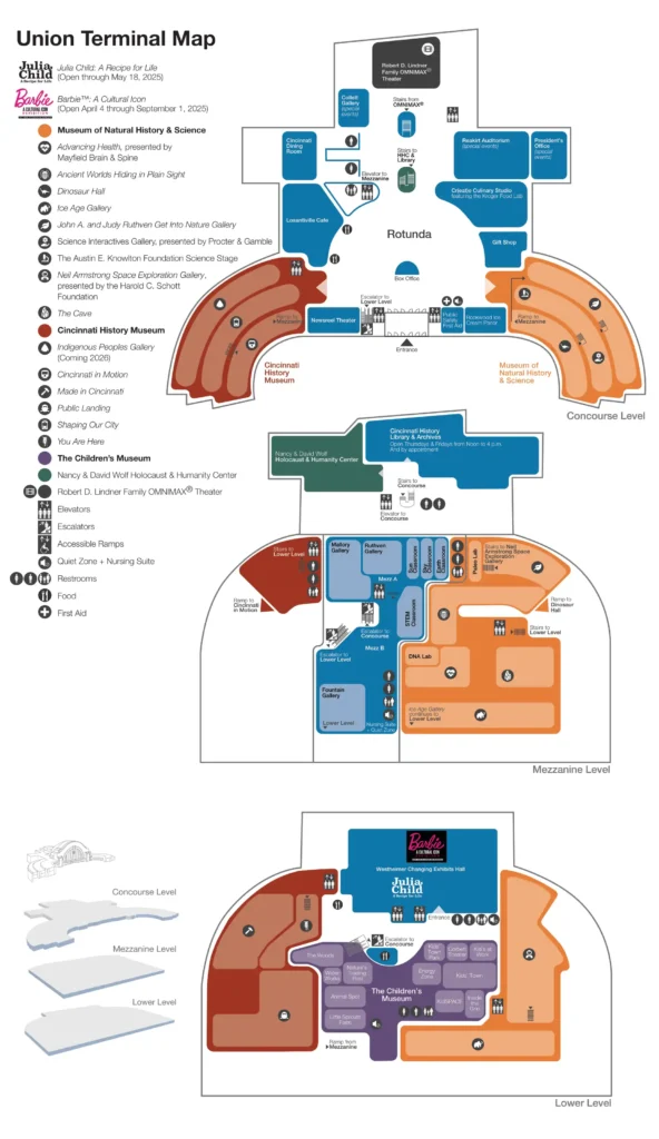Cincinnati Museum Center Map (2025-2021) - All Maps
