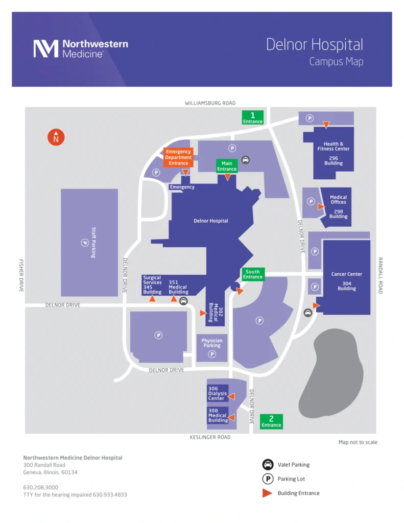 Delnor Hospital Map (2025) - All Maps