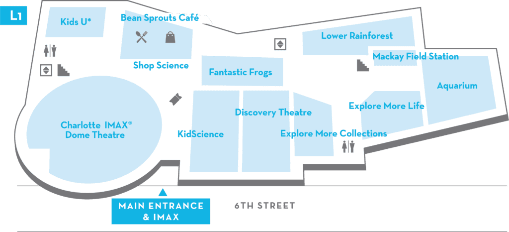 Discovery Place Science Museum Map (2024) - All Maps
