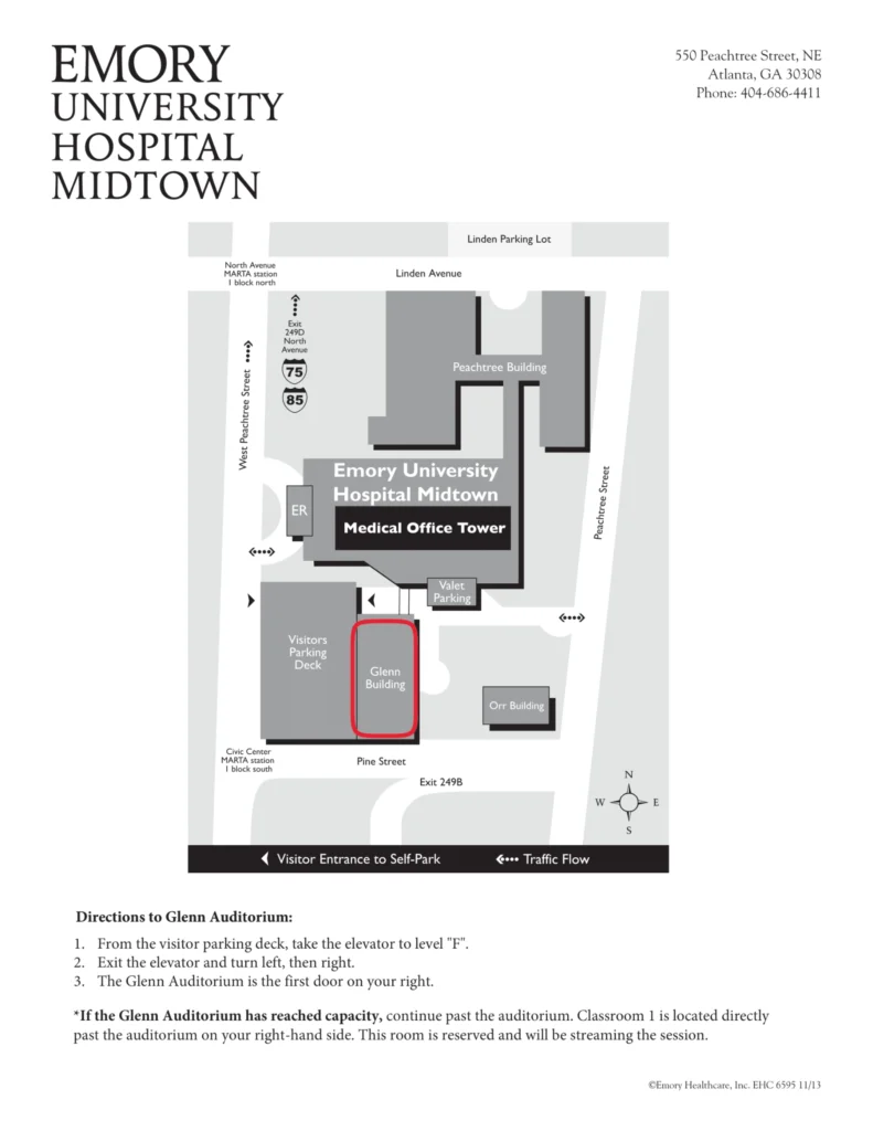 Emory University Hospital Midtown Map (2013 - 2006) - All Maps