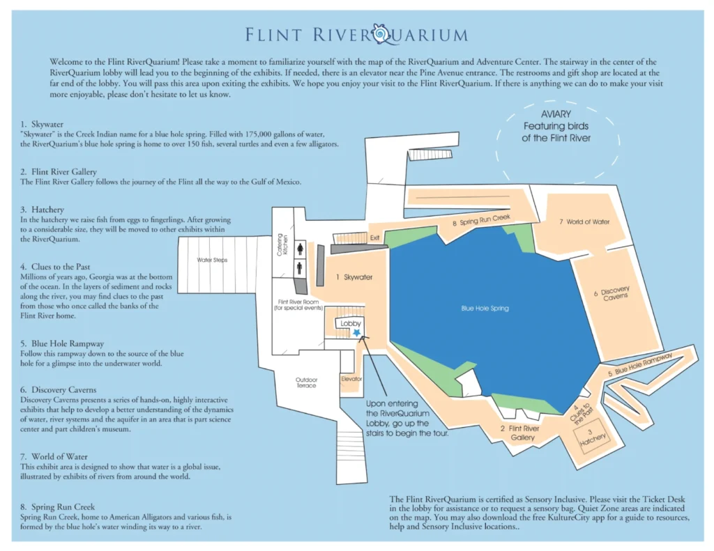 Flint RiverQuarium Map (2024 - 2022) - All Maps