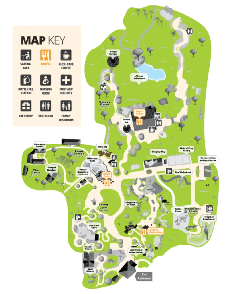 Fresno Chaffee Zoo Map (2025 - 2023) - All Maps